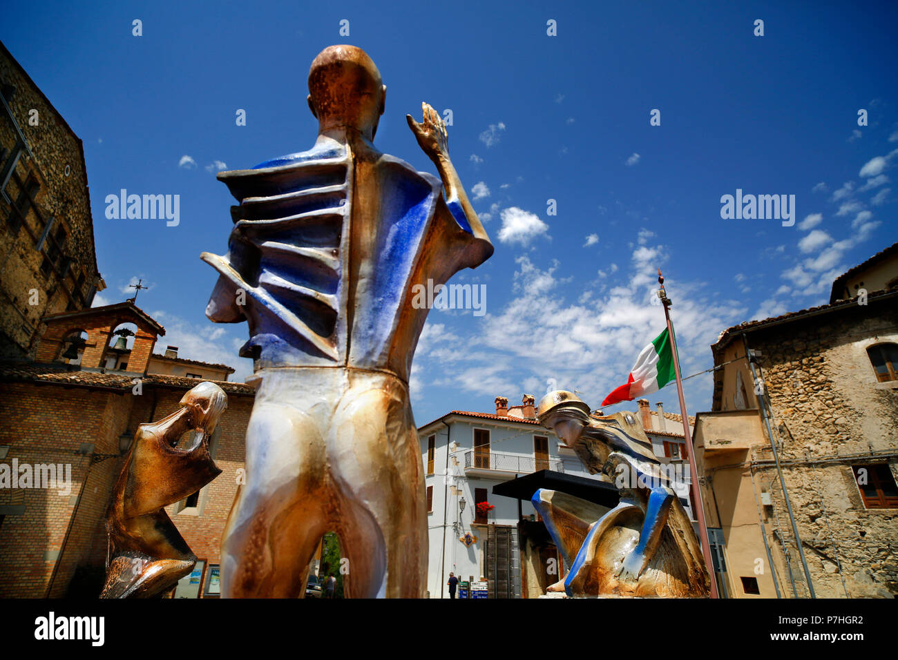 Castelli Italy war memorial Stock Photo - Alamy