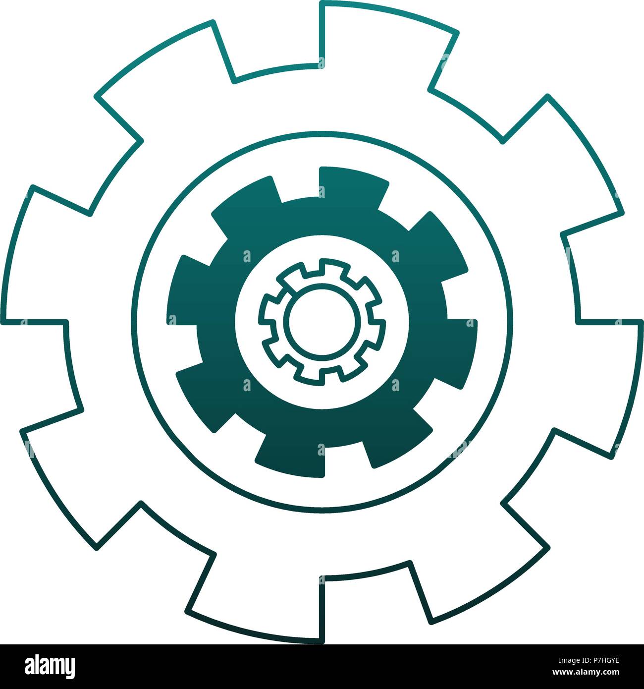 Gears machinery pieces vector illustration graphic design Stock Vector ...