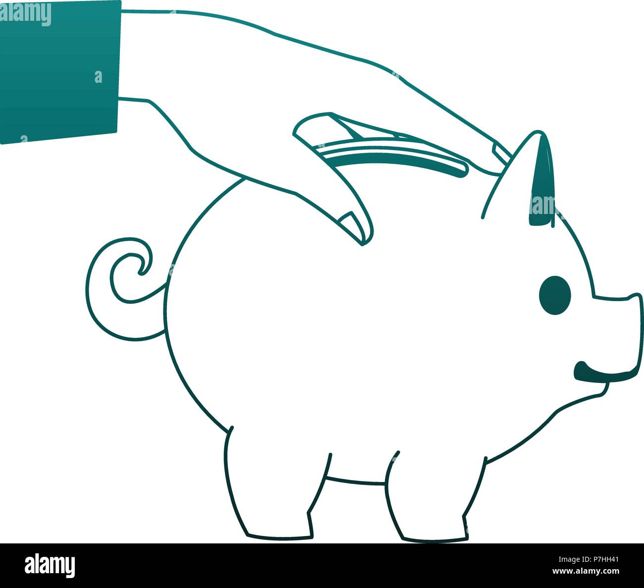 Piggy money savings vector illustration graphic design Stock Vector ...