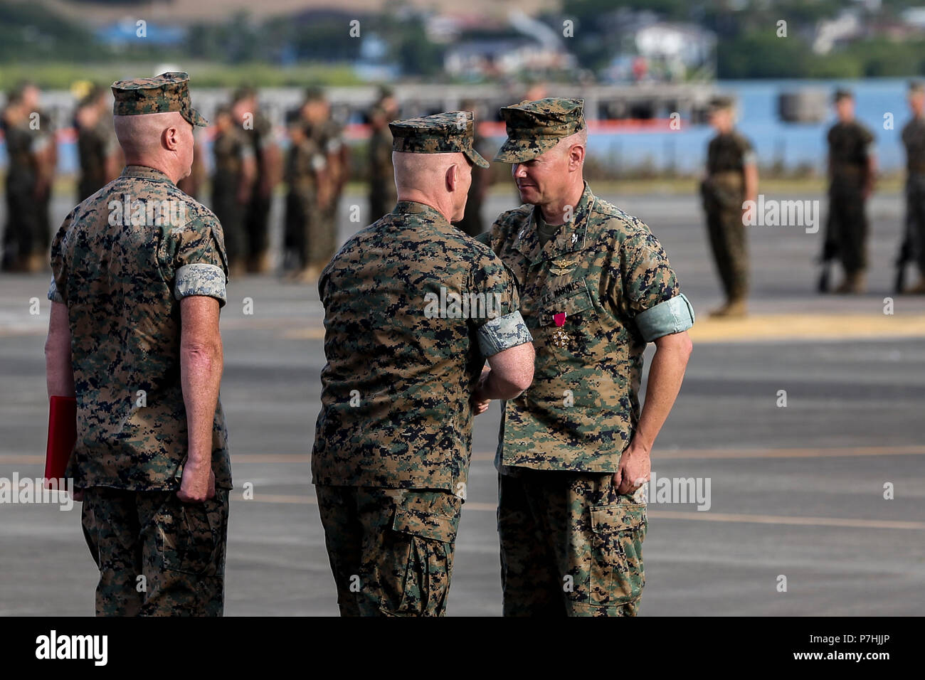 U.S. Marine Corps Maj. Gen. Thomas Weidley, commanding general, 1st ...