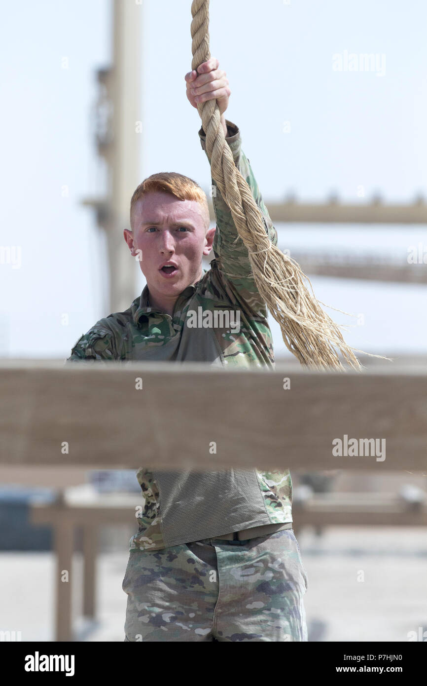 U.S. Army Sgt. Adam Everett, a military policeman assigned to the 202nd ...