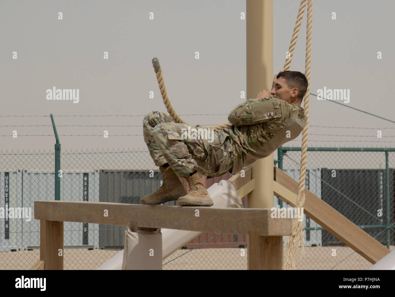 U.S. Army Spc. Alexander Dillon, a military policeman assigned to the ...