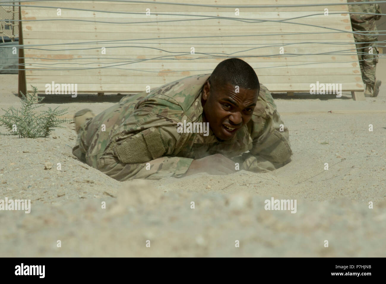 U.S. Army Sgt. Nigel Charles, a military policeman attached to the ...