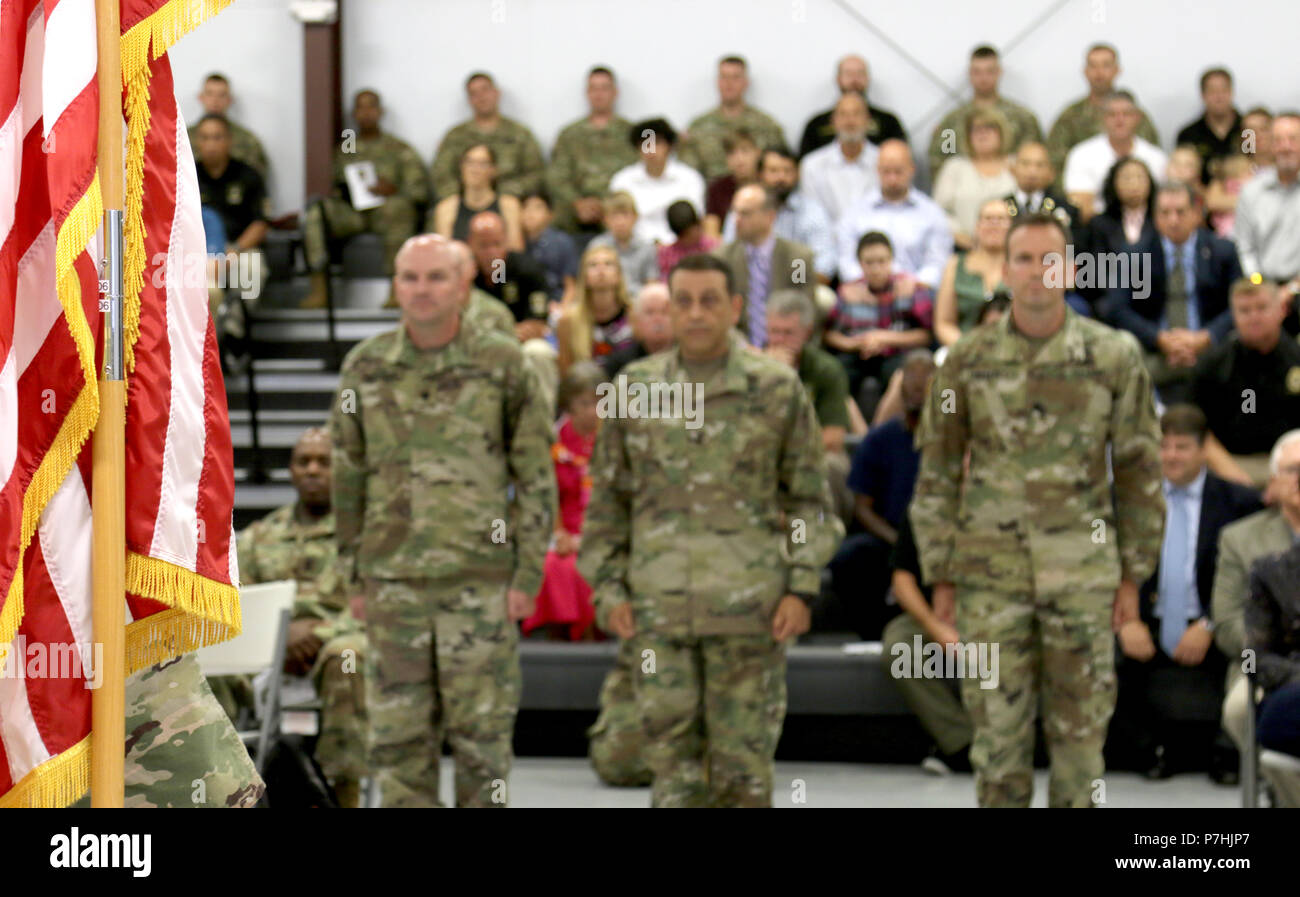 Leadership conduct a Change of Command Ceremony for the U.S. Army ...