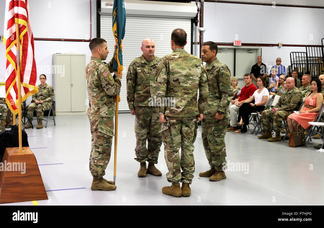 Leadership conduct a Change of Command Ceremony for the U.S. Army ...