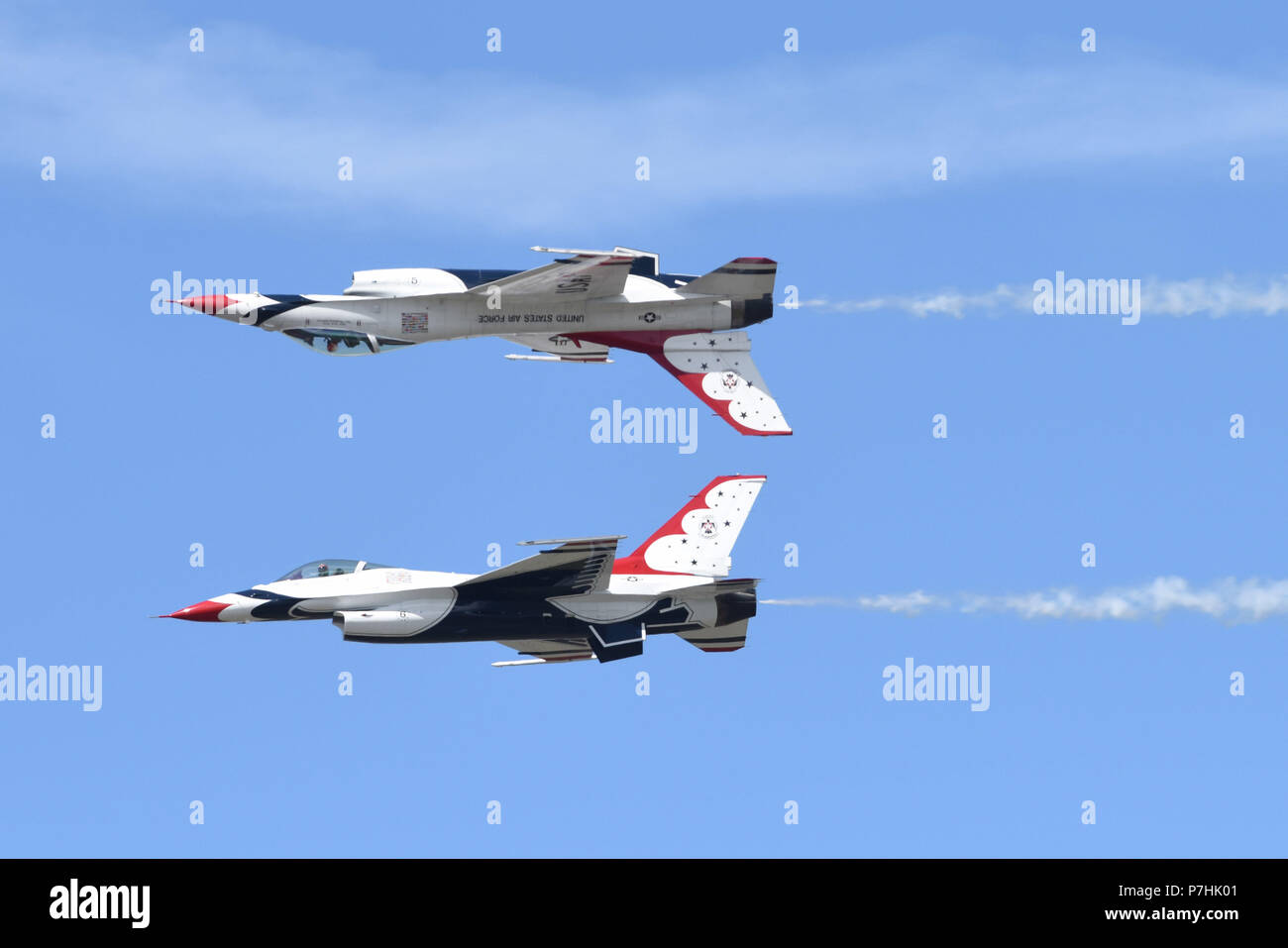 The U.S. Air Force Thunderbirds perform during Arctic Thunder Open ...
