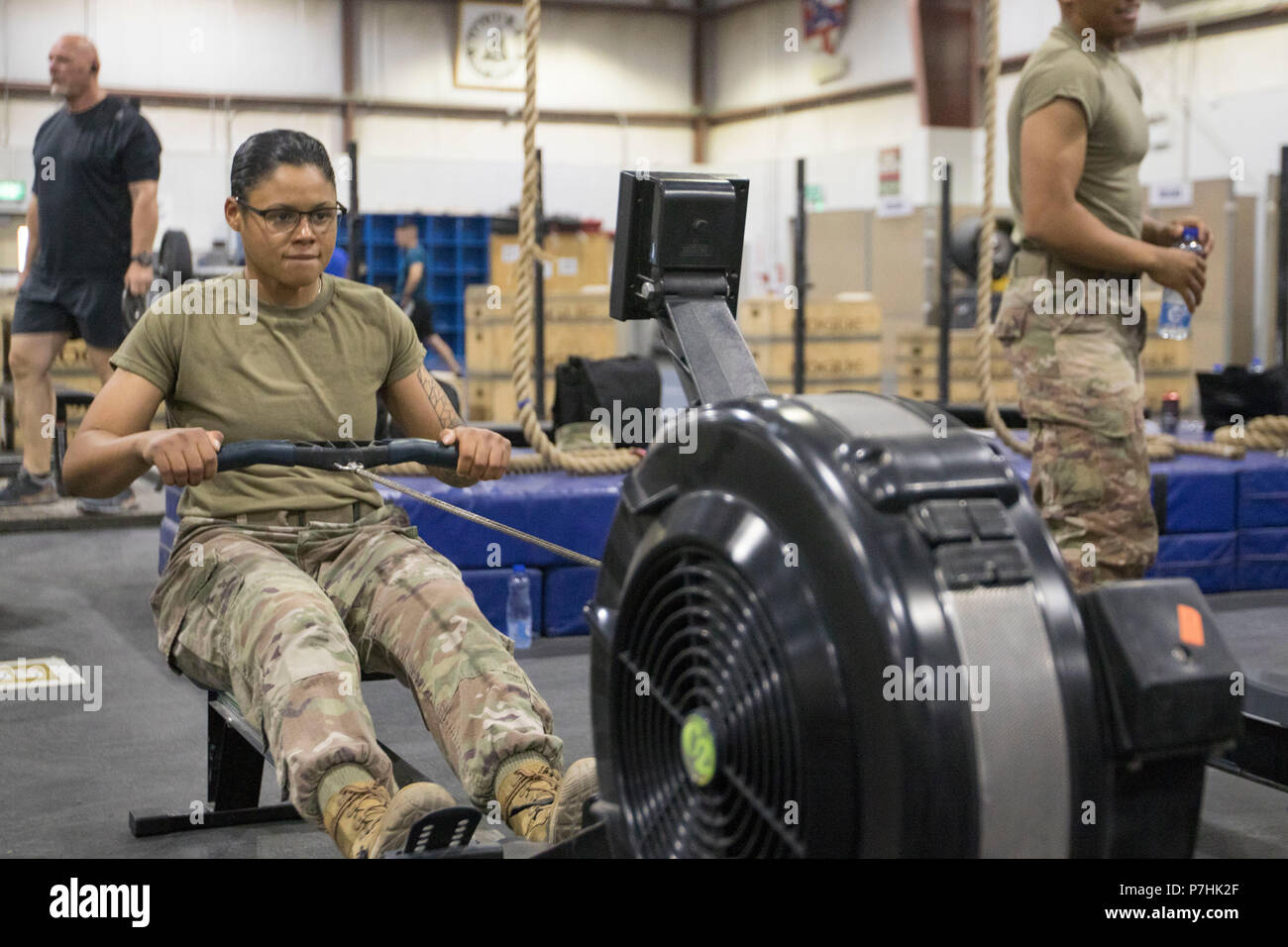 U.S. Army Spc. Janae Sparks, a military police patrol supervisor with ...