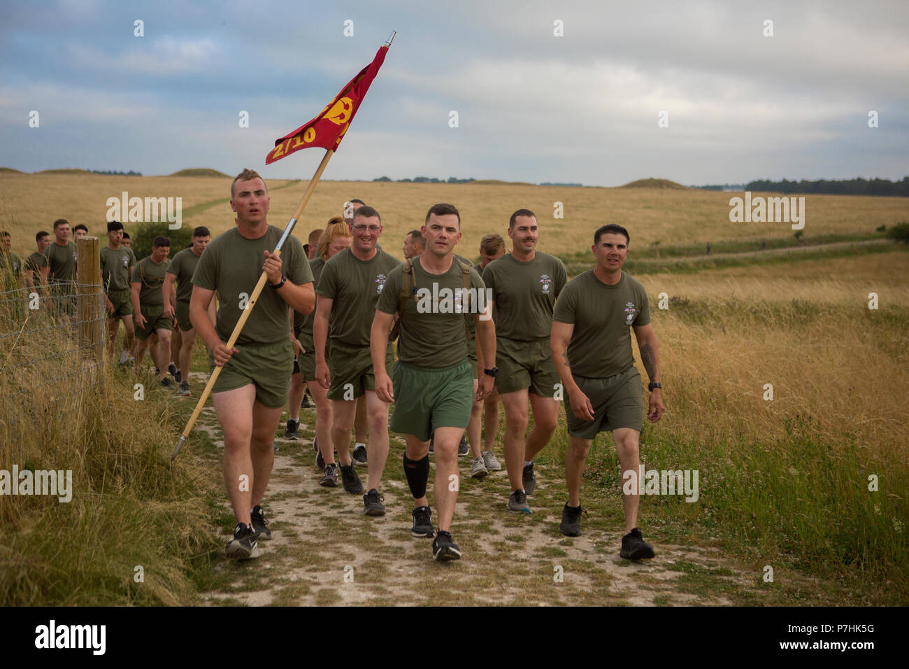 U.S. Marines and Sailors with Echo Battery, 2nd Battalion, 10th Marine ...