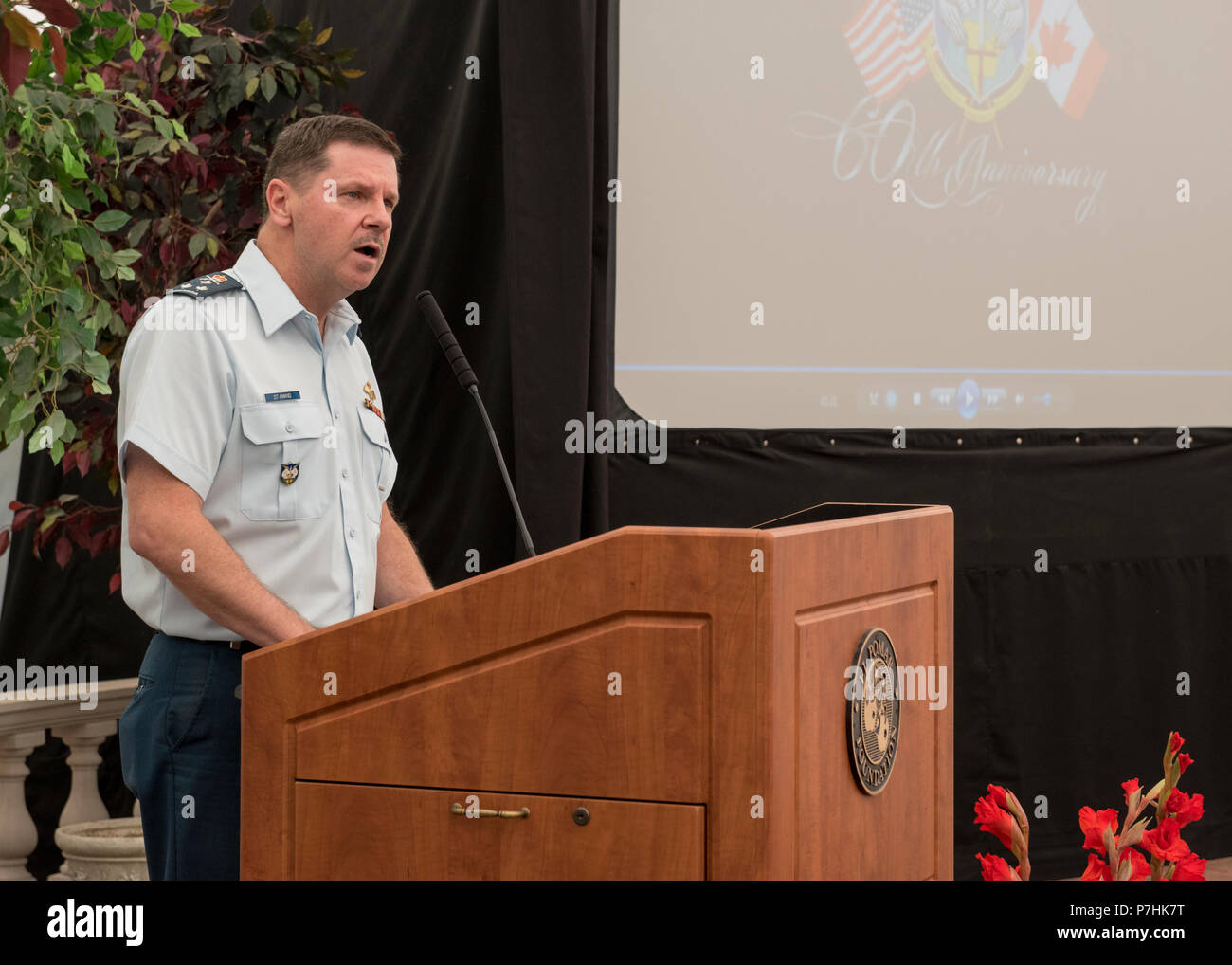 Canadian Air Force Lt. Gen. Pierre St-Amand, the North American ...