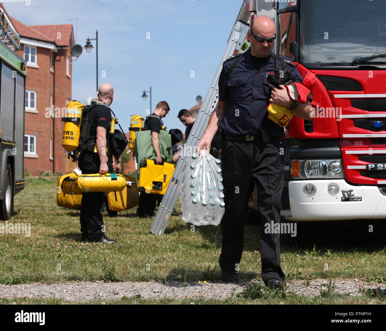 Dorset Fire and Rescue Service at the house in Muggleton Road in ...