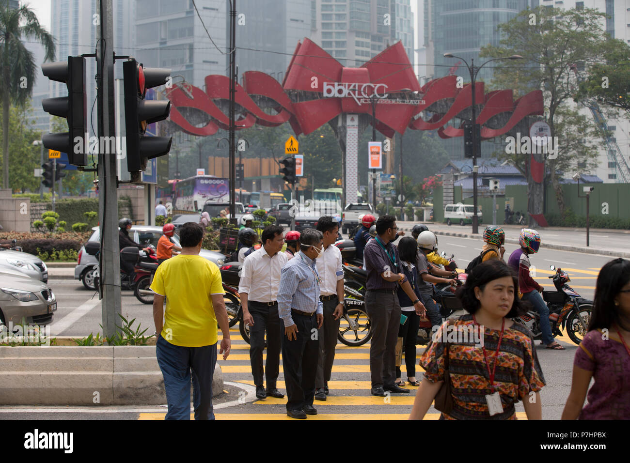 Busy street scenes and urban daily life in Malaysia's capital city ...