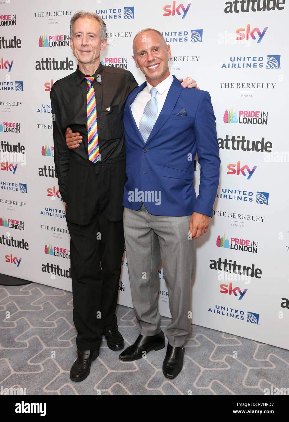 Peter Tatchell, left, and judge Robert Rinder attending the Attitude ...