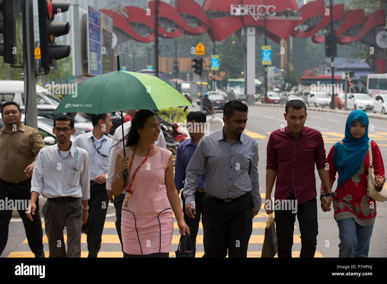 Busy street scenes and urban daily life in Malaysia's capital city ...