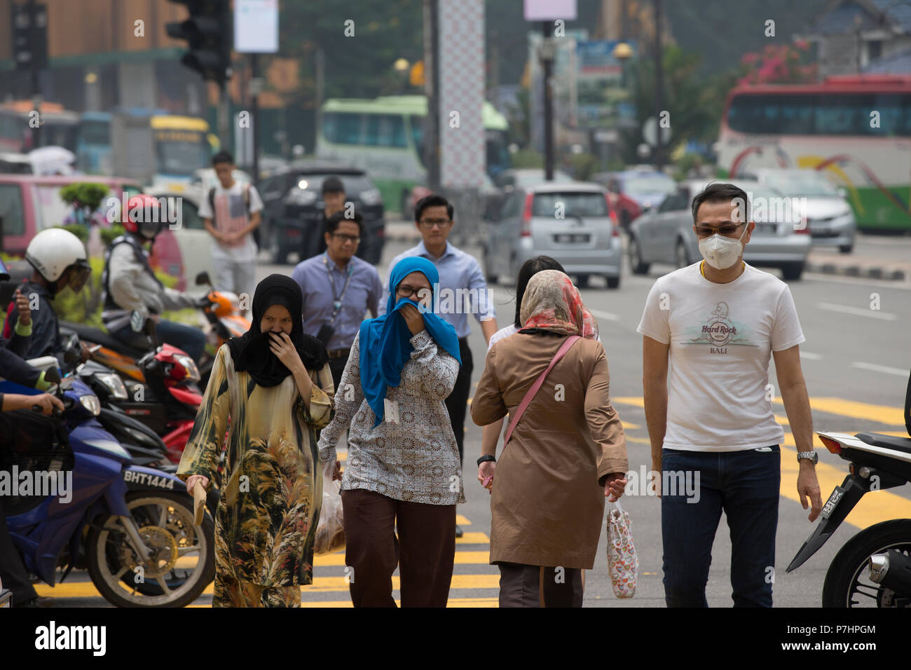 Busy street scenes and urban daily life in Malaysia's capital city ...