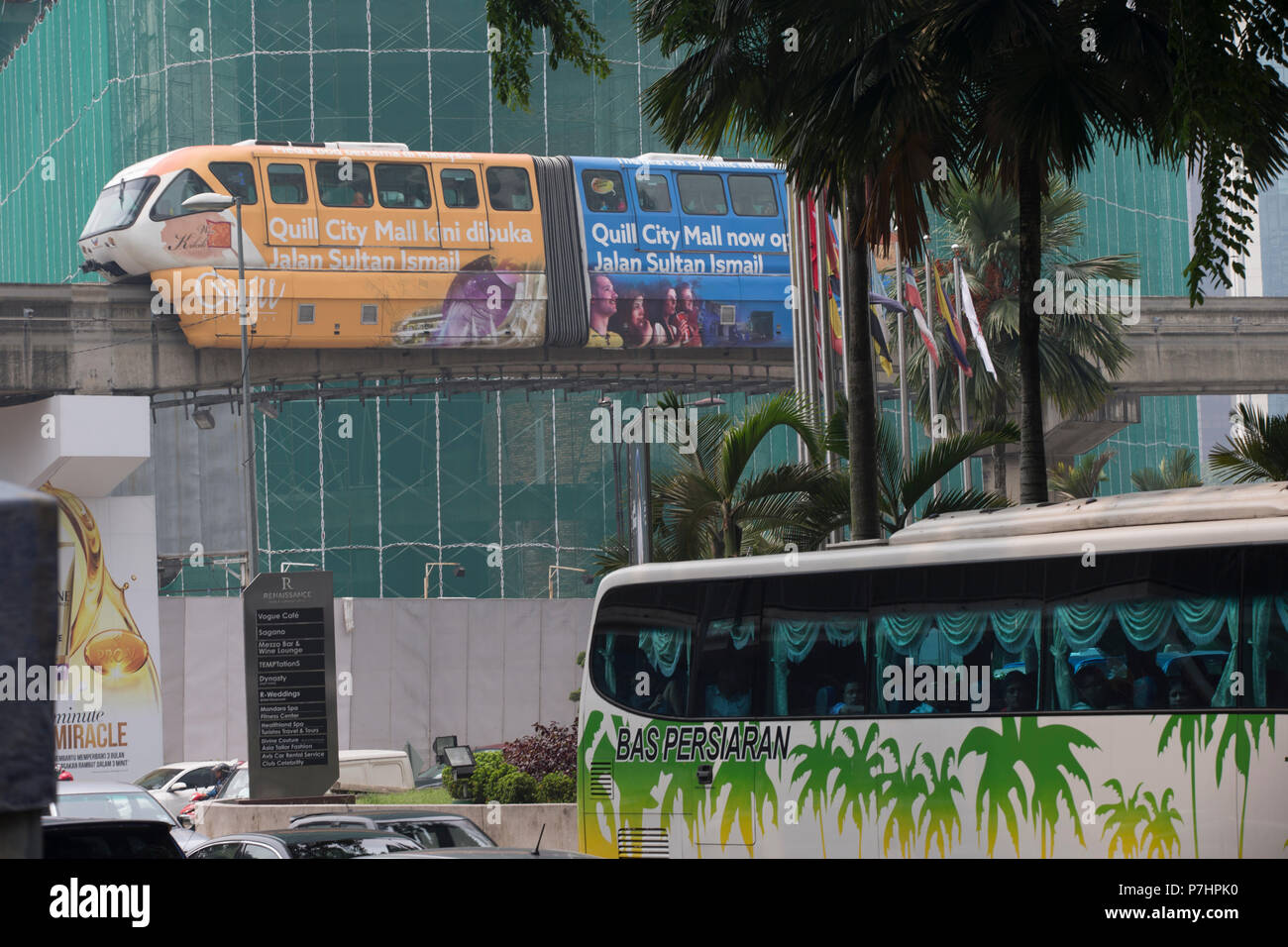 Busy street scenes and urban daily life in Malaysia's capital city ...