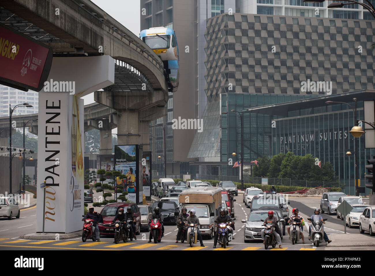 Busy street scenes and urban daily life in Malaysia's capital city ...