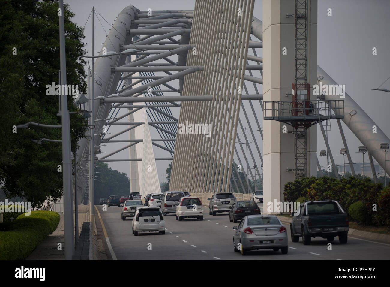 Busy street scenes and modern urban daily life in Putrajaya a city ...