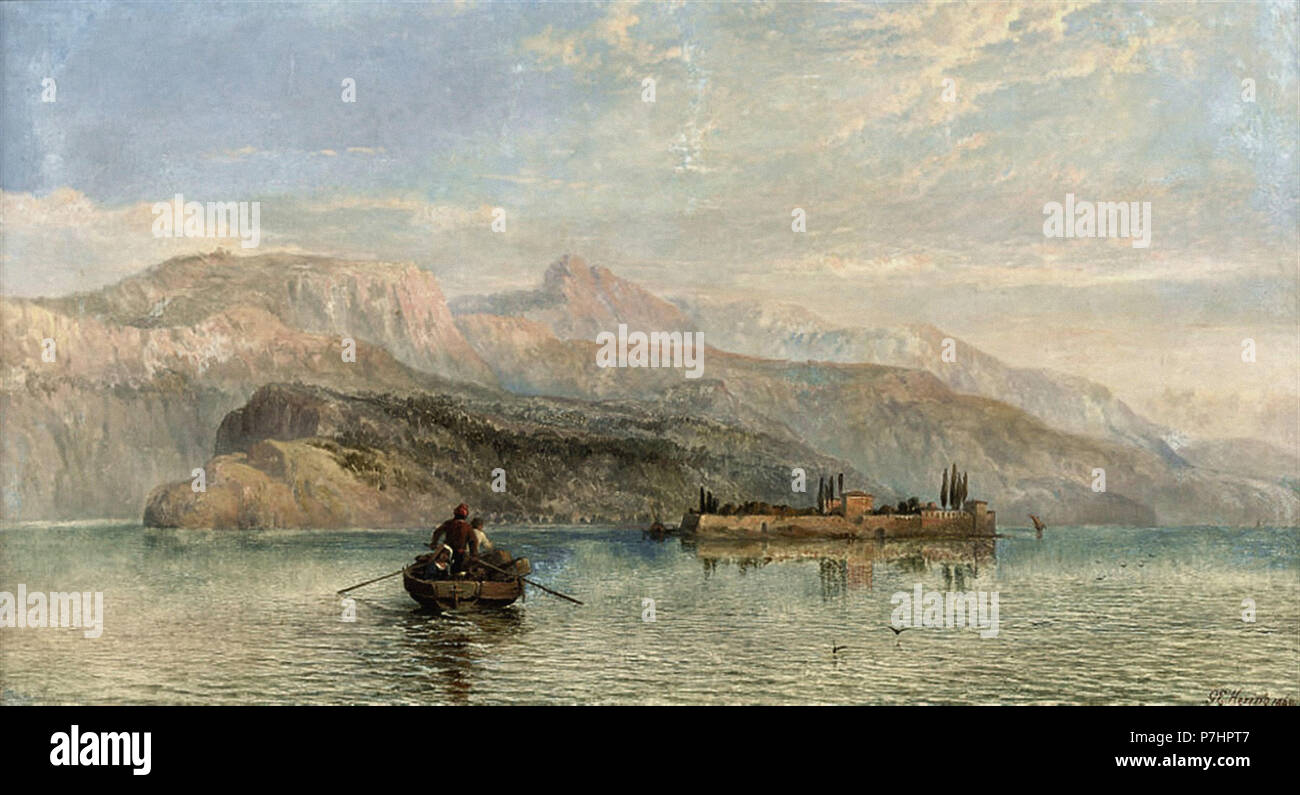 Hering George Edwards - a Day on the Lakes Northern Italy Stock Photo ...
