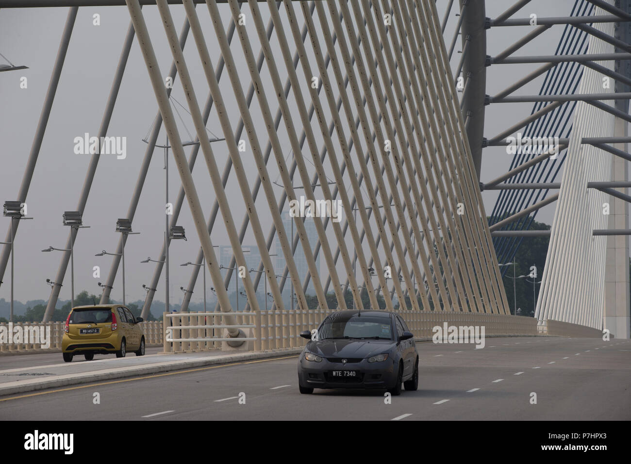 Busy street scenes and modern urban daily life in Putrajaya a city ...