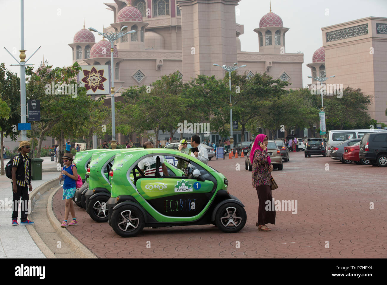 Busy street scenes and modern urban daily life in Putrajaya a city ...