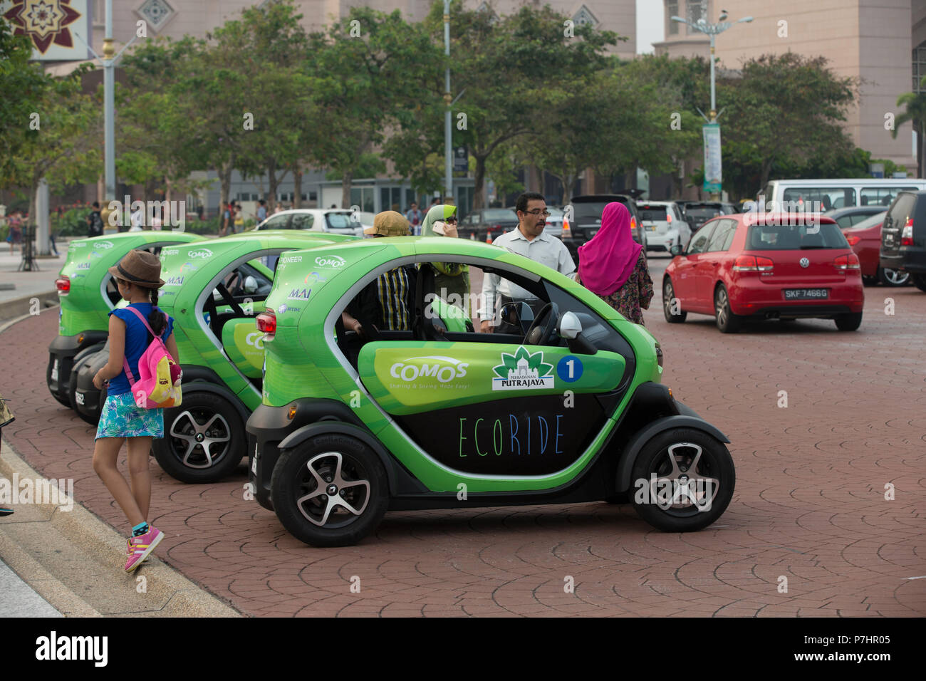 Busy street scenes and modern urban daily life in Putrajaya a city ...