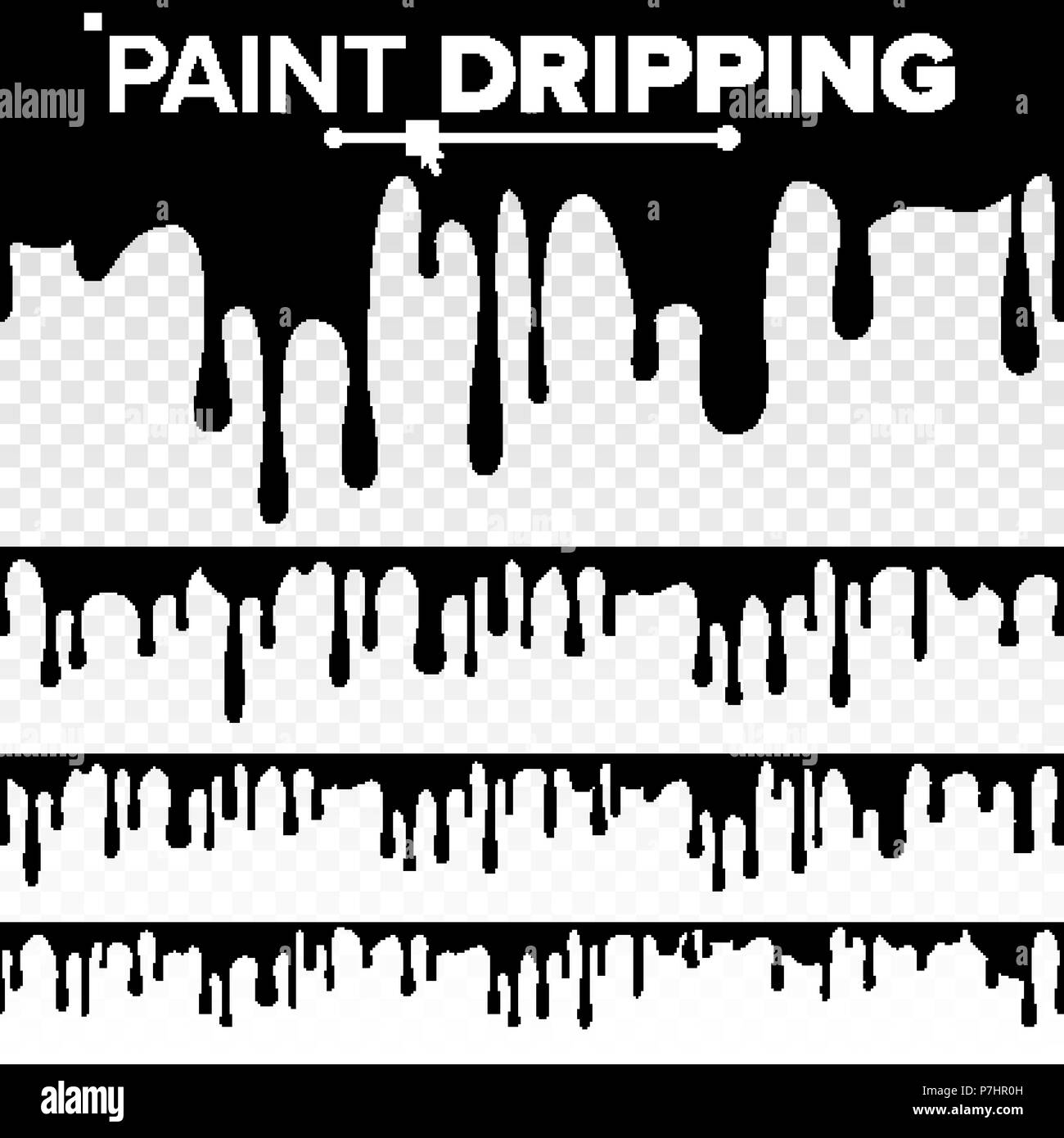 Paint Dripping Liquid Vector. Abstract Current Paint, Stains. Chocolate ...