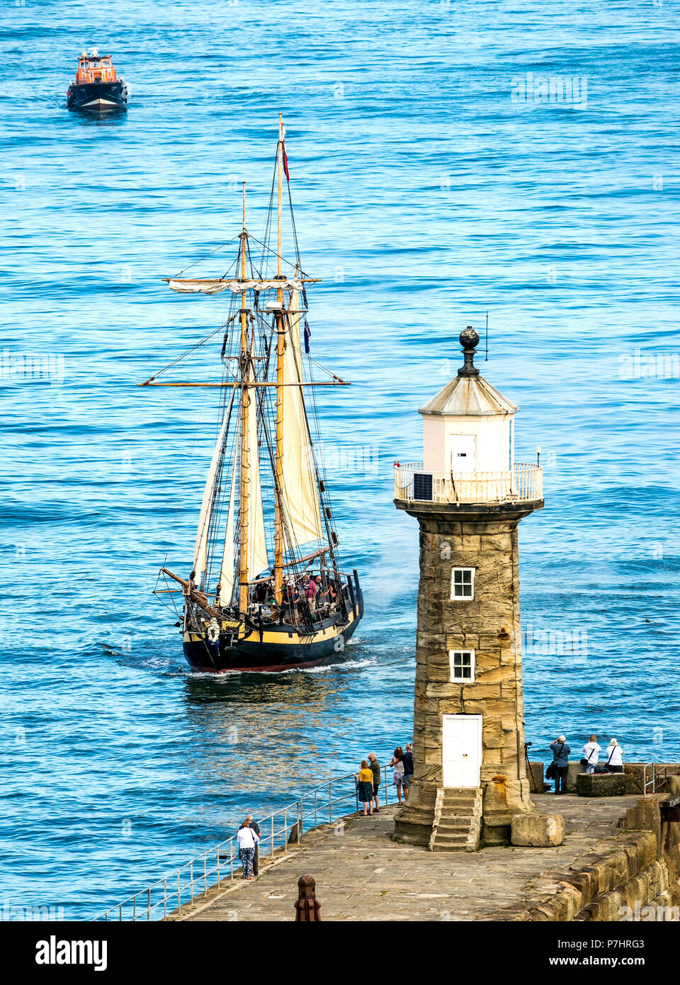 Tall ship HMS Pickles, sails into Whitby harbour ahead of this weekend ...