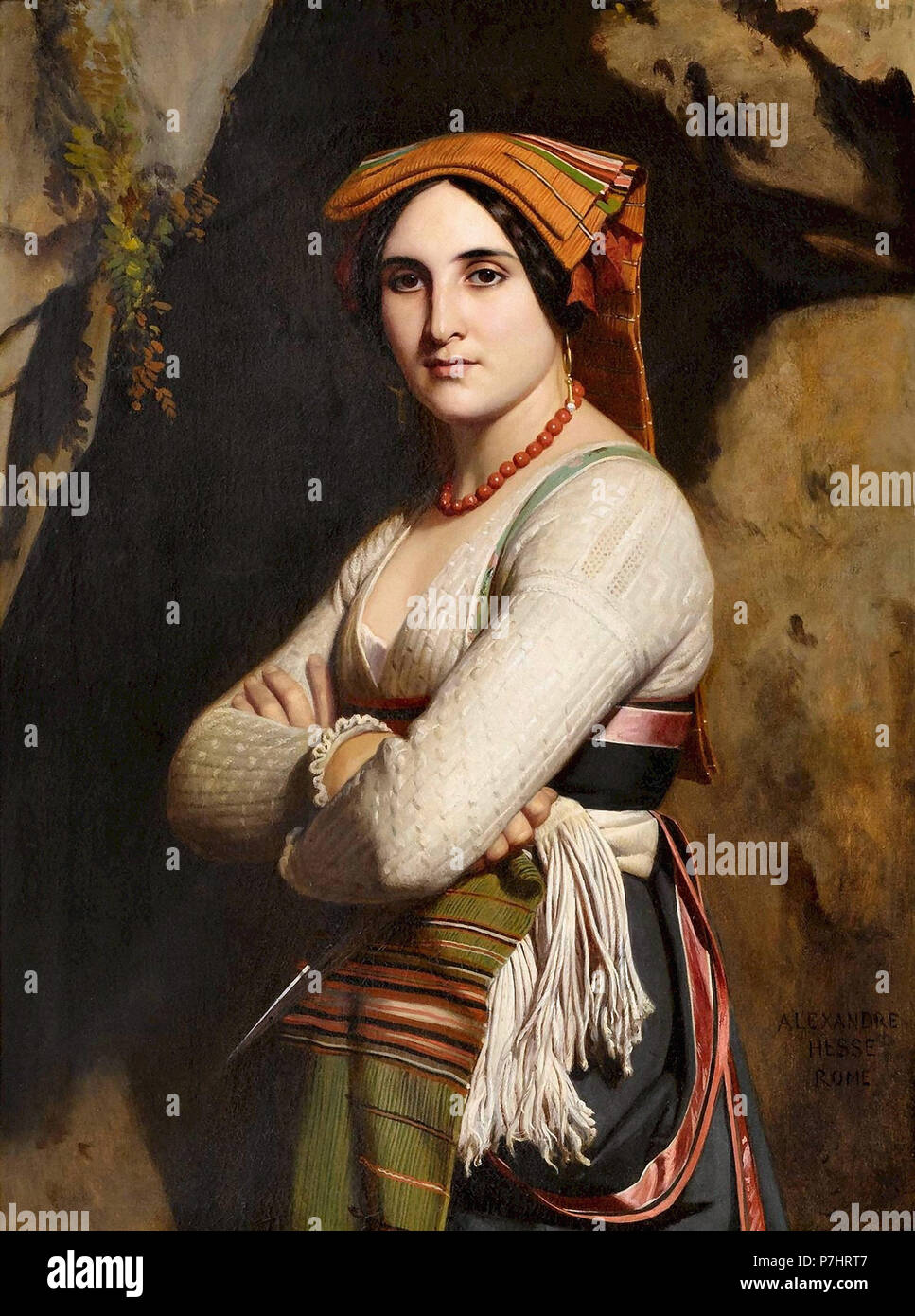 Hesse Alexandre - Young Italian Woman Stock Photo - Alamy