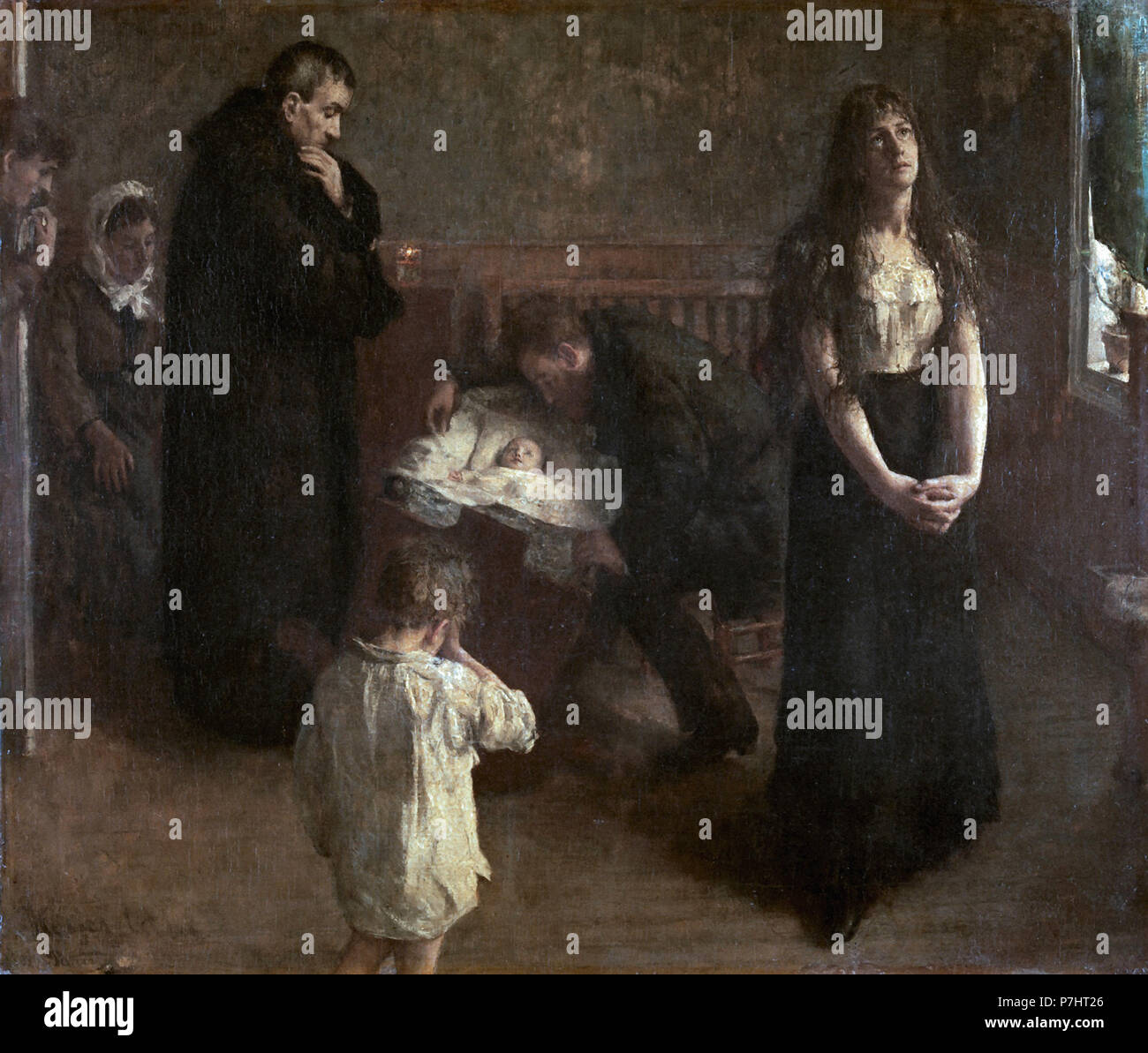 19th century painting dying child hi-res stock photography and images ...