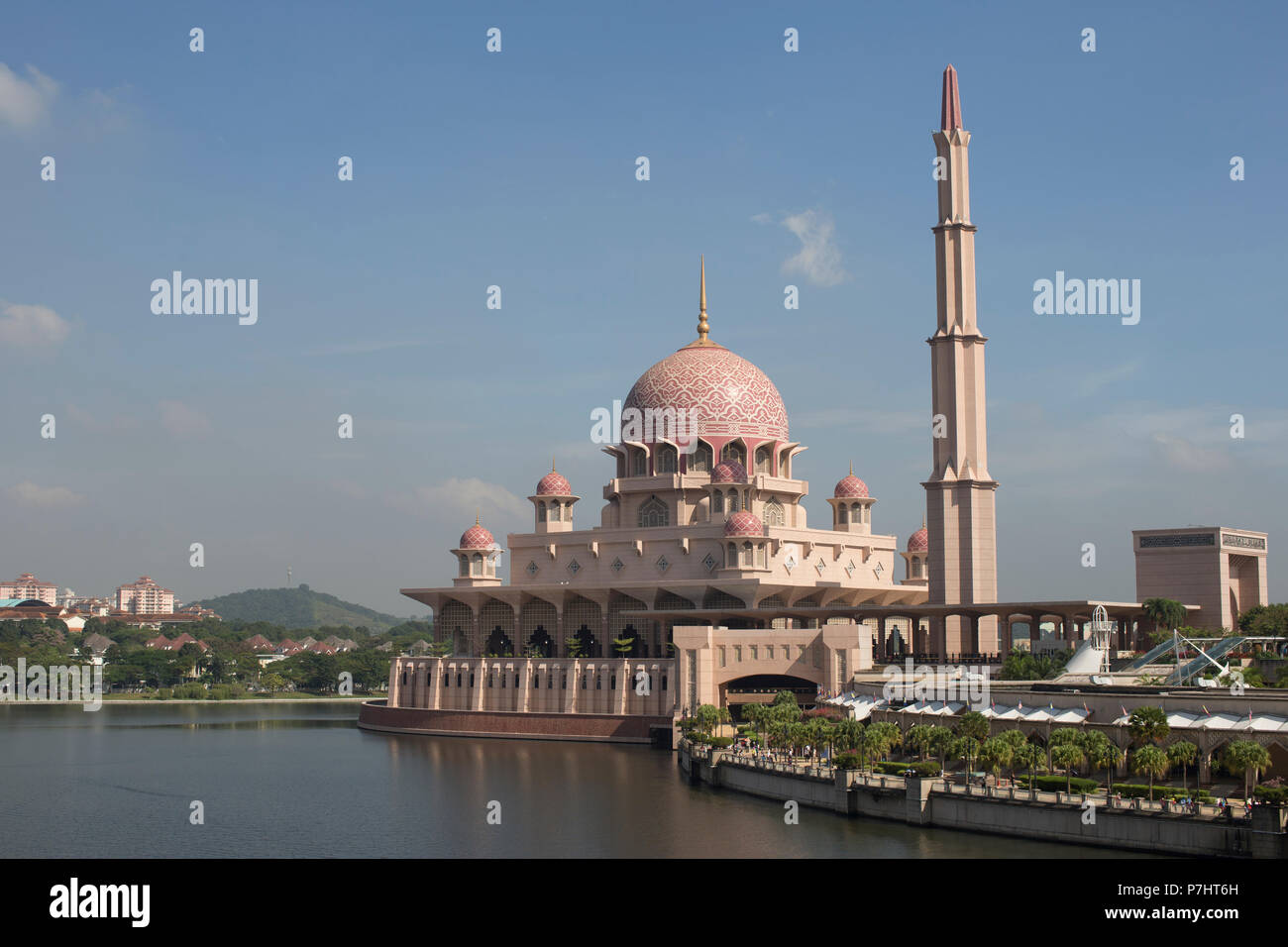 The Putra Mosque and lake at Putrajaya which lies south of Malaysia's ...