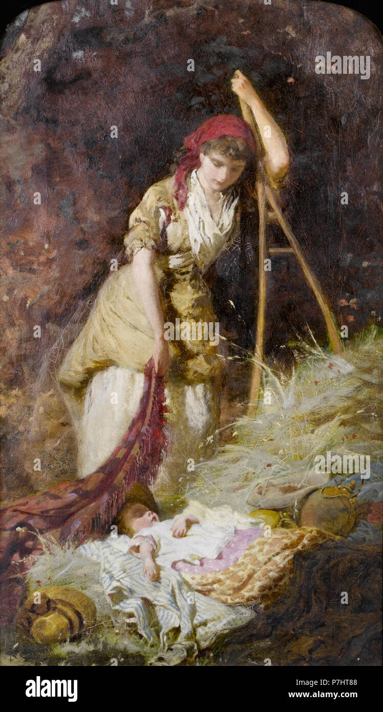 Hicks George Elgar - in the Shade Stock Photo - Alamy