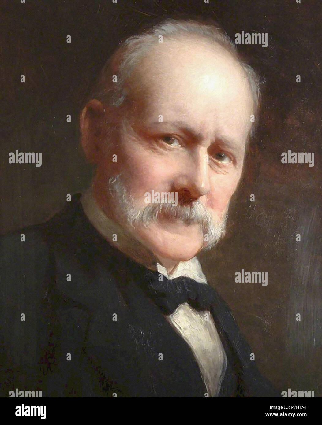 Hicks George Elgar - Self Portrait 3 - at the Age Of 75 Stock Photo - Alamy