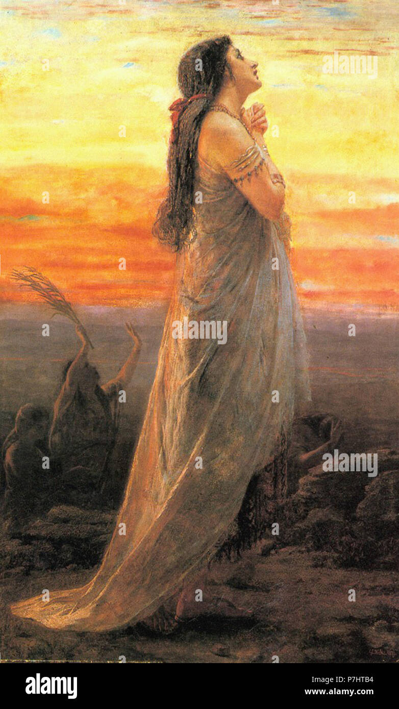 Hicks George Elgar - the Lament of Jephthah's Daughter Stock Photo - Alamy