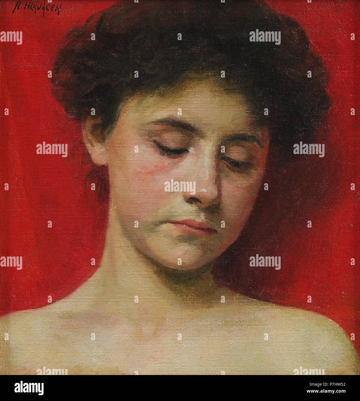 Hlavacek Anton - Portrait of a Woman Stock Photo - Alamy