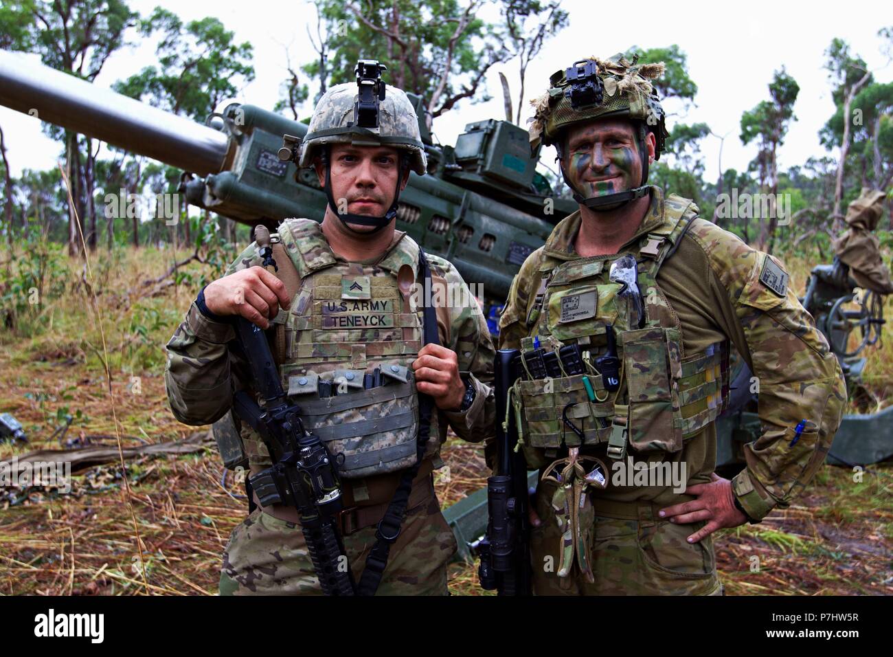Pvt. Joshua Teneyck, an Indiana National Guardsman attached to B ...