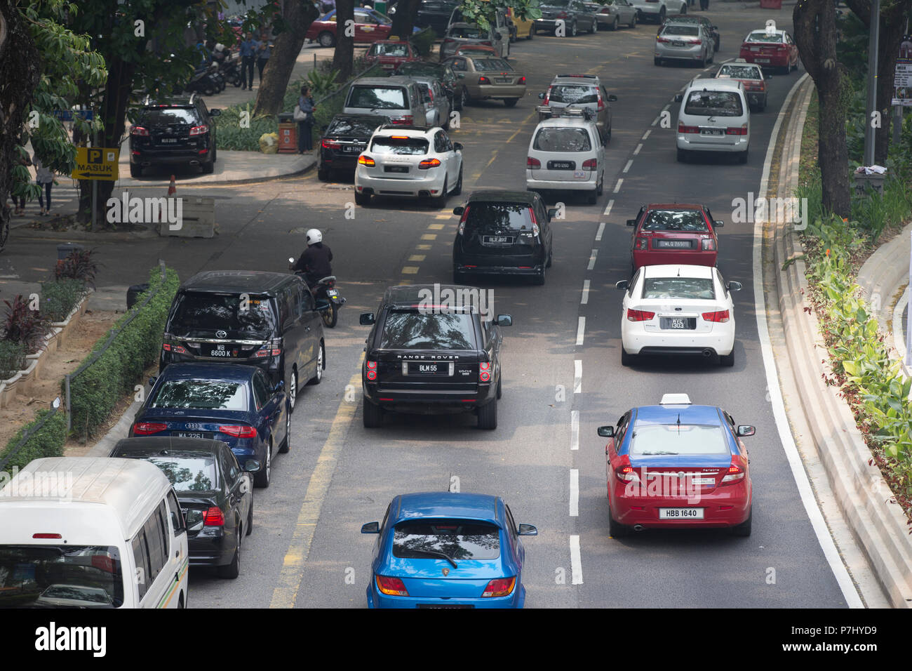 Busy street scenes and urban daily life in Malaysia's capital city ...