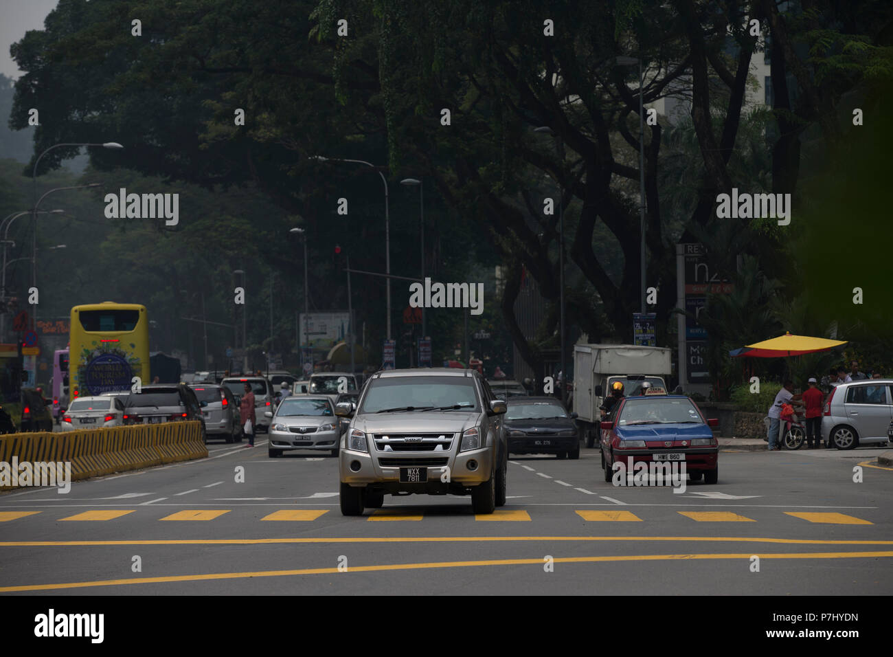 Busy street scenes and urban daily life in Malaysia's capital city ...