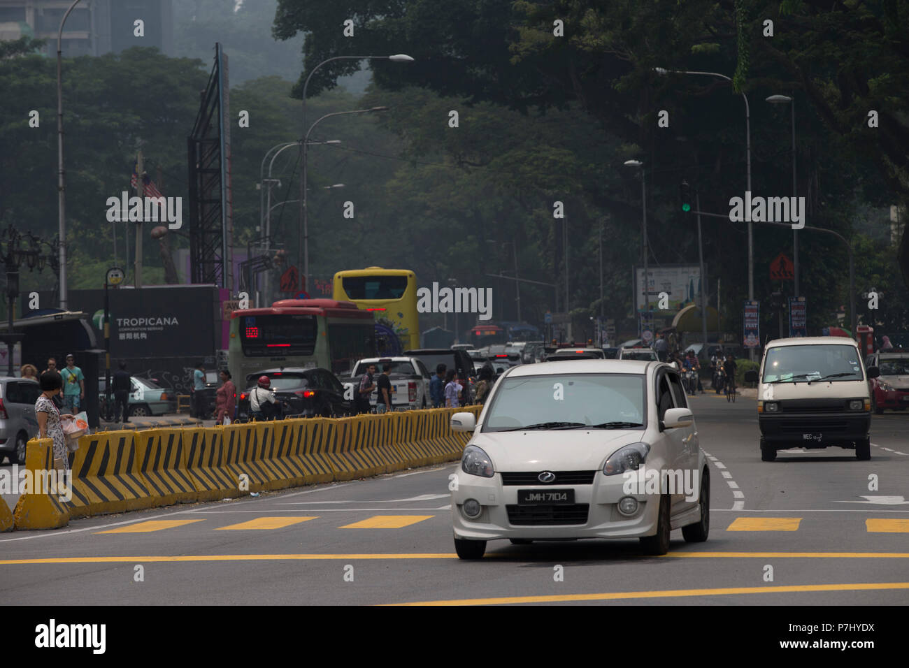 Busy street scenes and urban daily life in Malaysia's capital city ...
