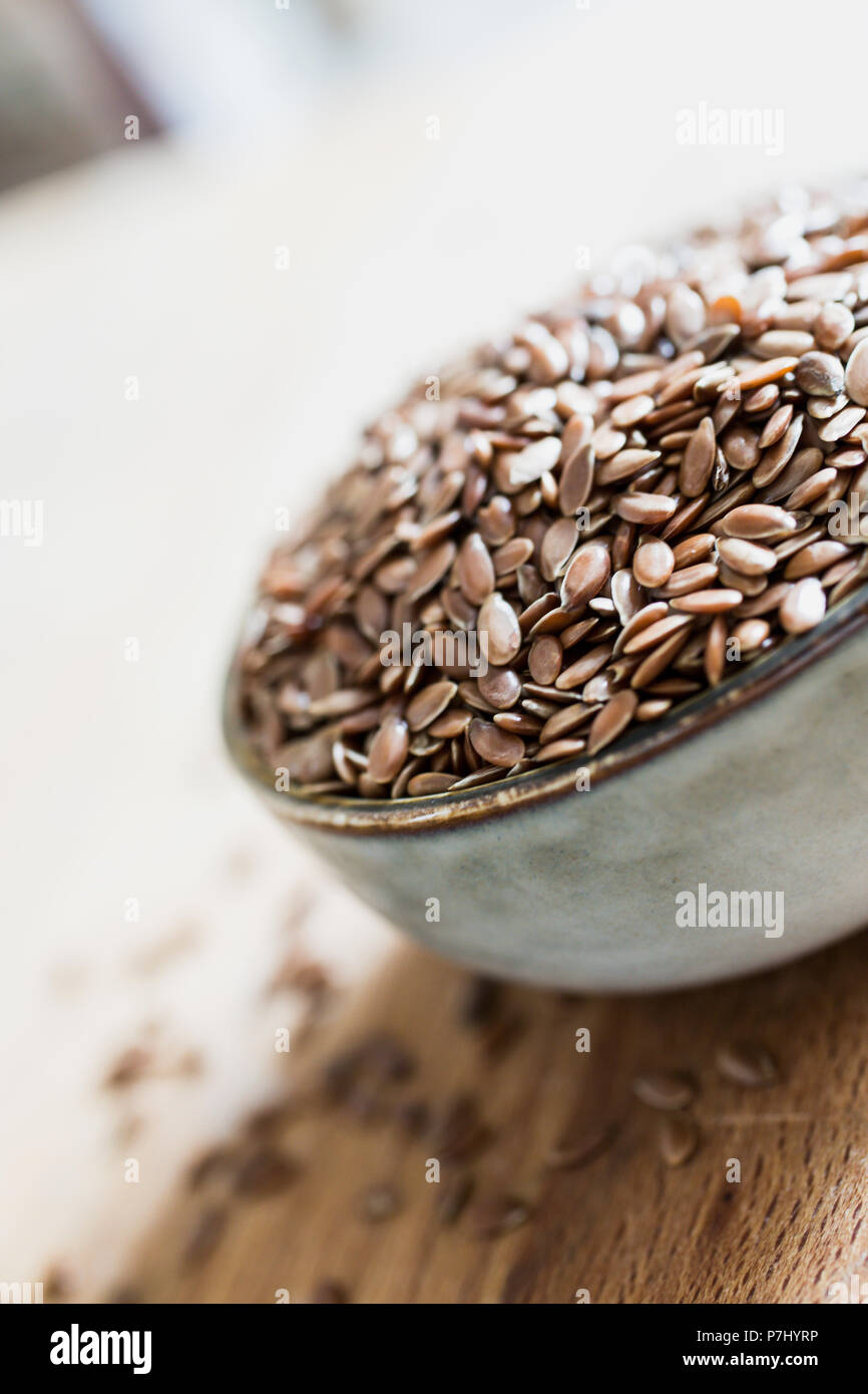 Flax seed linseed food grain hi-res stock photography and images - Alamy