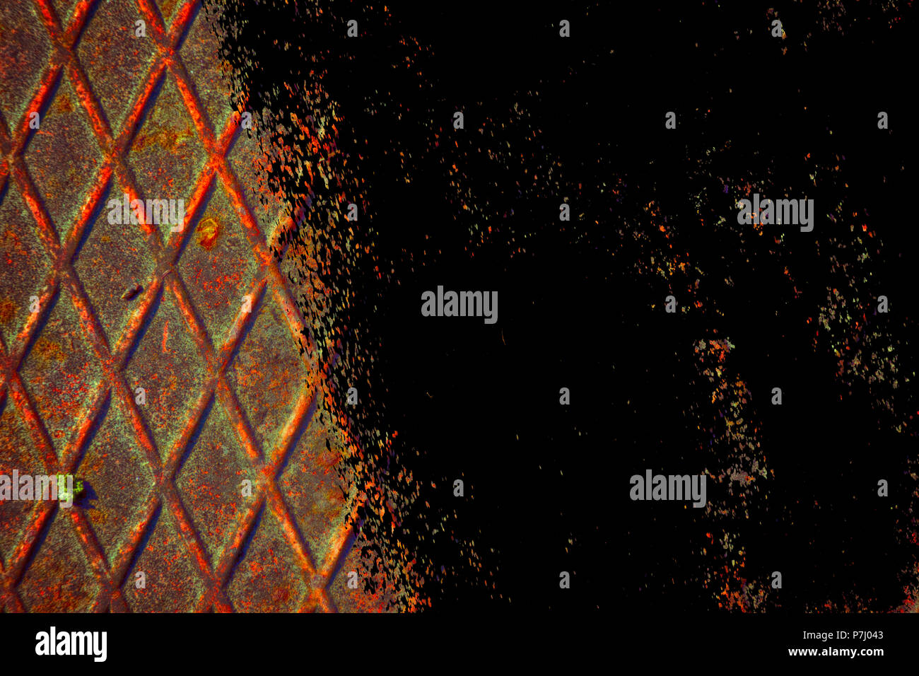 Grunge Ultra orange Stainless steel texture, iron background for ...