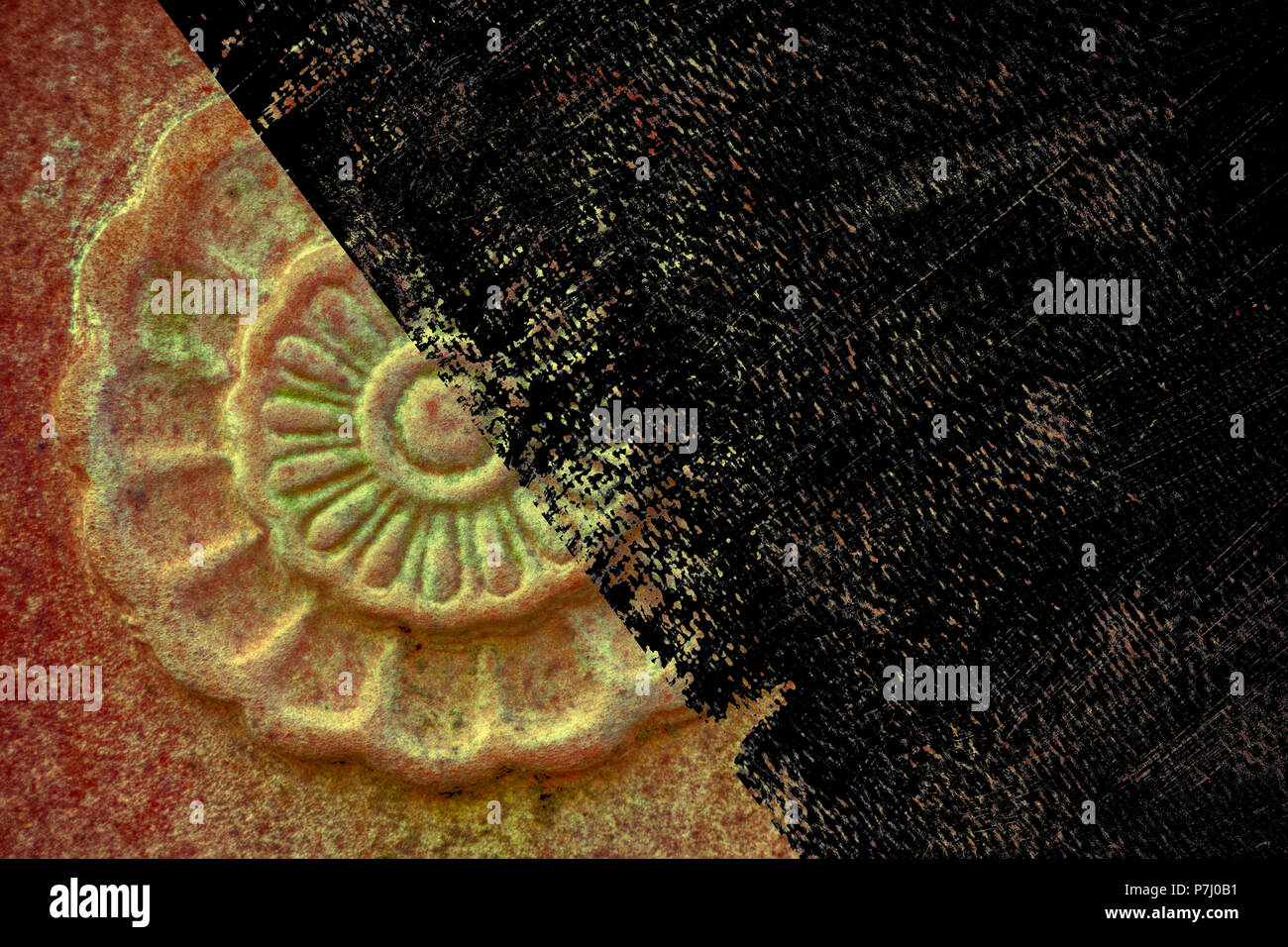 Grunge Ornate stone texture, circle rock shape, background for web site ...