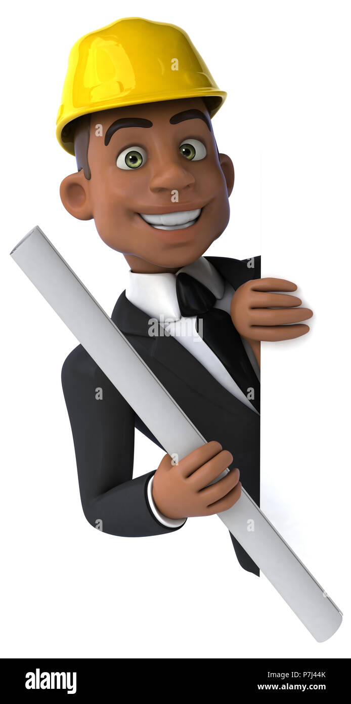 African architect planning Cut Out Stock Images & Pictures - Alamy