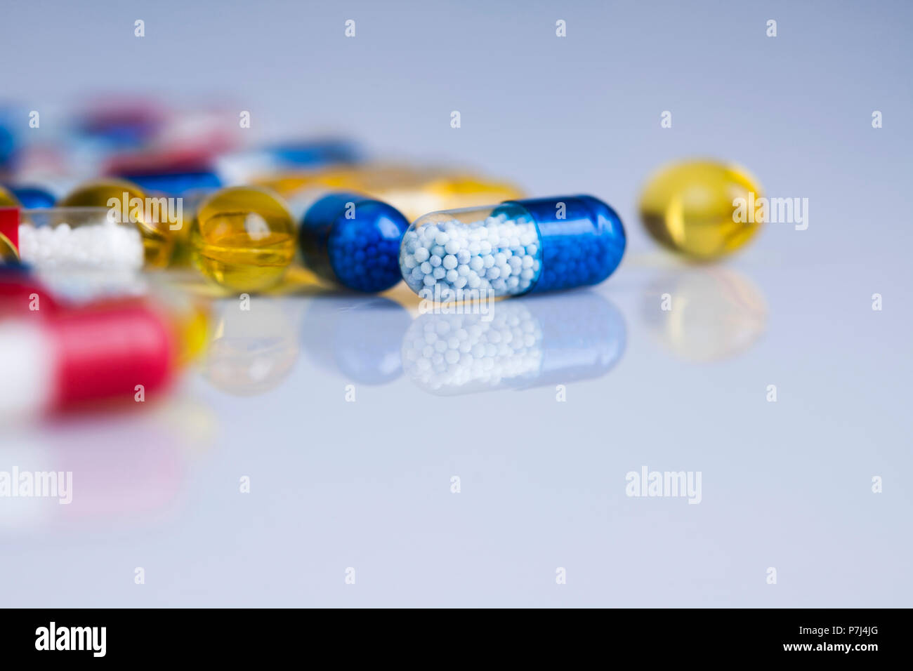 Healthy background, Pills, Tablets, Capsule background Stock Photo - Alamy