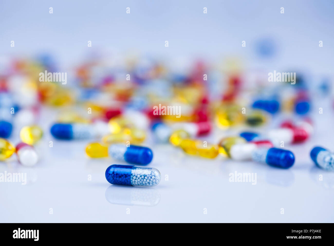 Healthy background, Pills, Tablets, Capsule background Stock Photo - Alamy