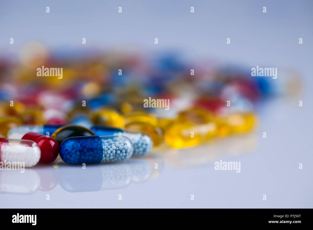 Healthy background, Pills, Tablets, Capsule background Stock Photo - Alamy