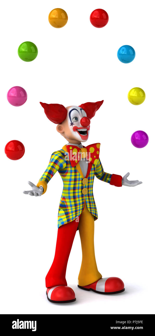 Birthday clown juggle hi-res stock photography and images - Alamy