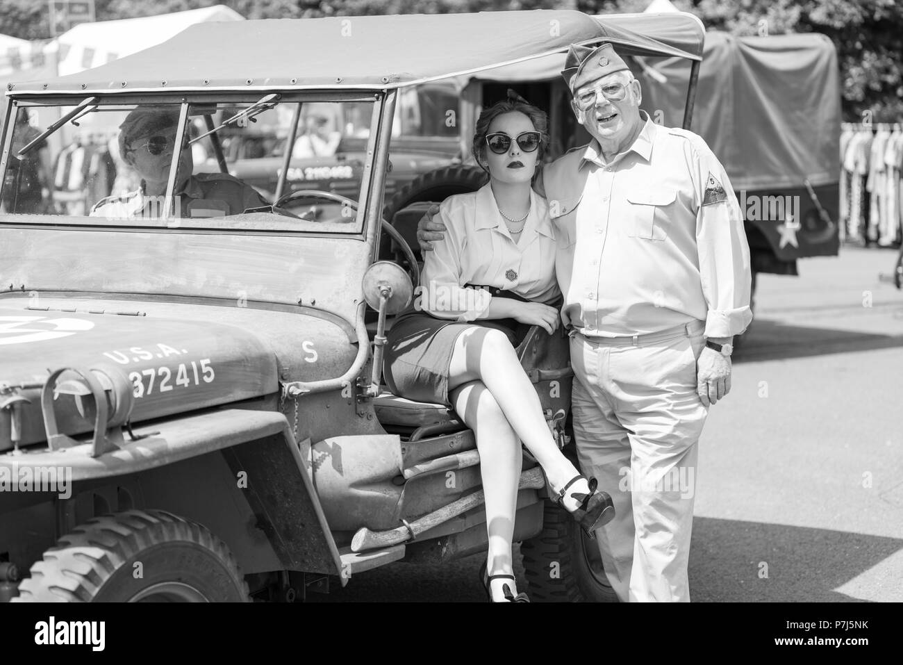 Vintage red dress Black and White Stock Photos & Images - Alamy