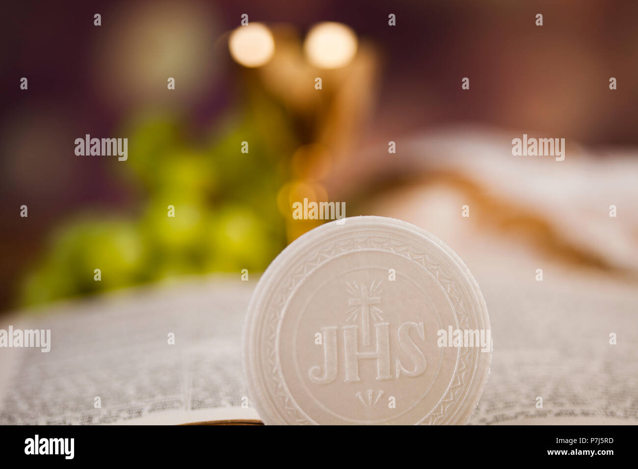 Sacrament of communion, Eucharist symbol Stock Photo - Alamy