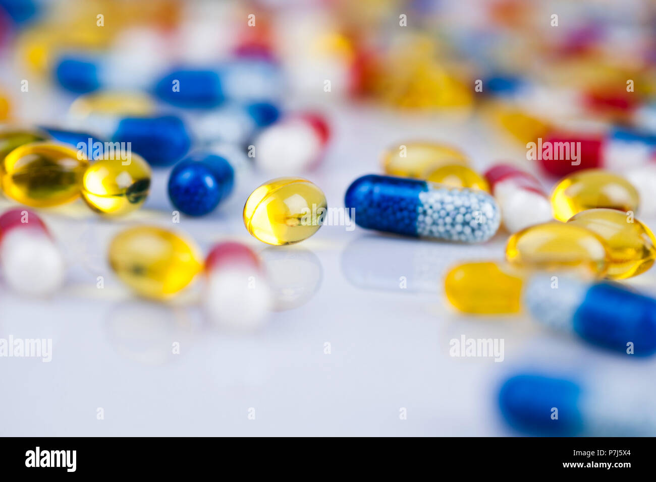 Pills, Tablets, Capsule, Medical background Stock Photo - Alamy