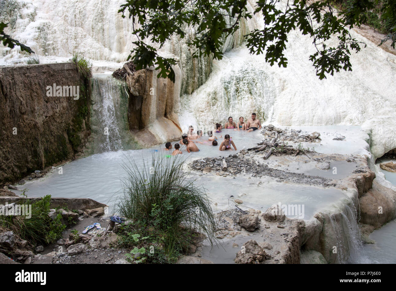 Known since Etruscans and Romans, the Bagni San Filippo (Castiglione d ...